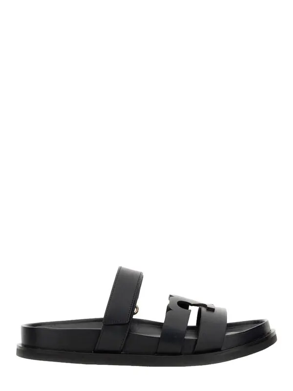 Tory Burch Leather Sandals - Black