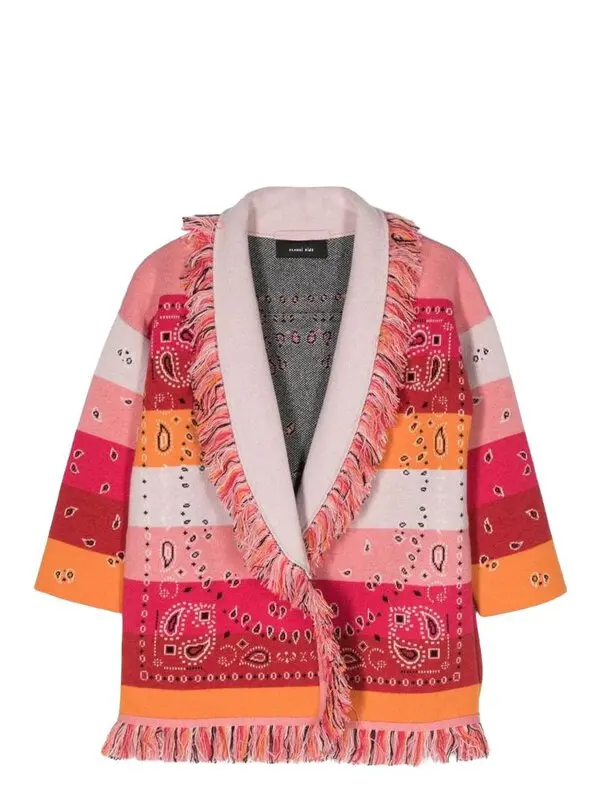 Alanui Bandana Jacquard Cardigan - Multicolour