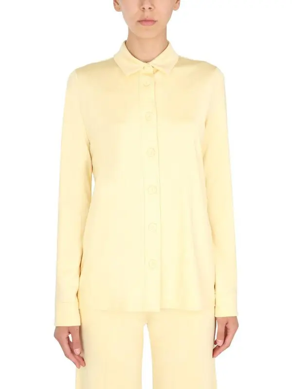 JIL SANDER Oversized Fit Shirt - Yellow
