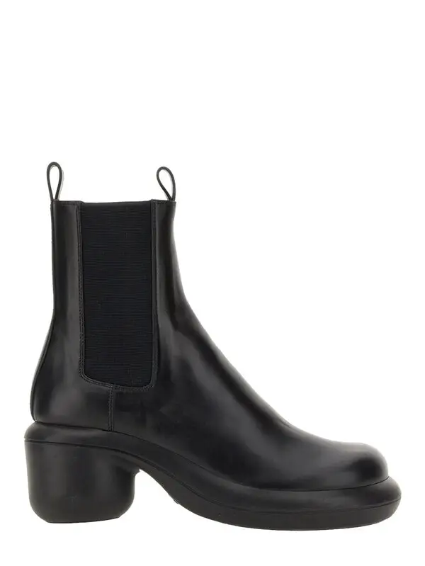 JIL SANDER Leather Boots - Black