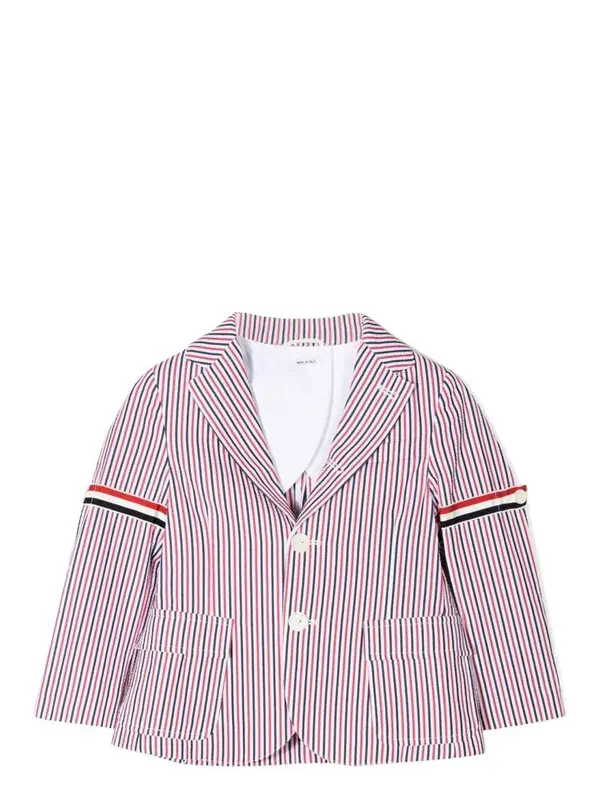 Thom Browne Patch Pocket Sport Coat With Armbands - Multicolour