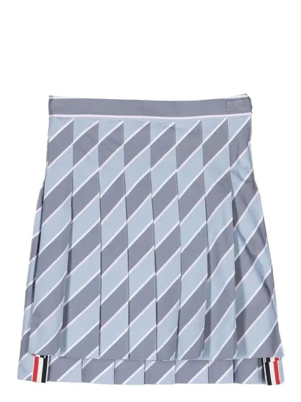 Thom Browne Pleated Skirt - Grey