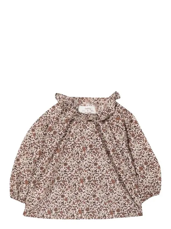 TEDDY & MINOU Floral Shirt - Brown