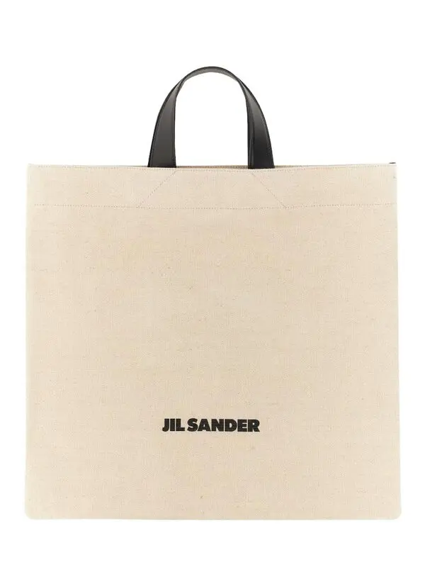 JIL SANDER Medium Tote Bag - Beige