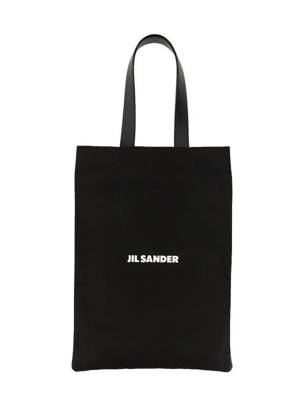 JIL SANDER Tote Bag With Logo - Black