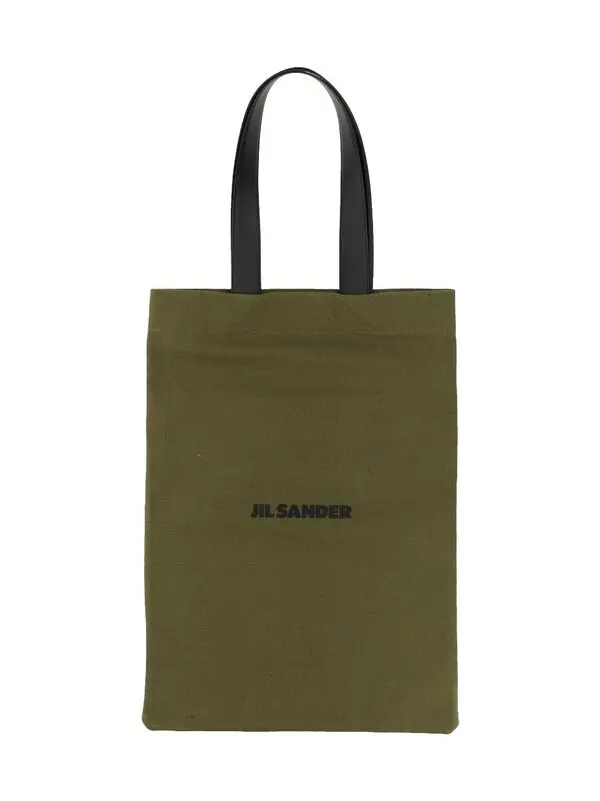JIL SANDER Tote Bag With Logo - Military Green