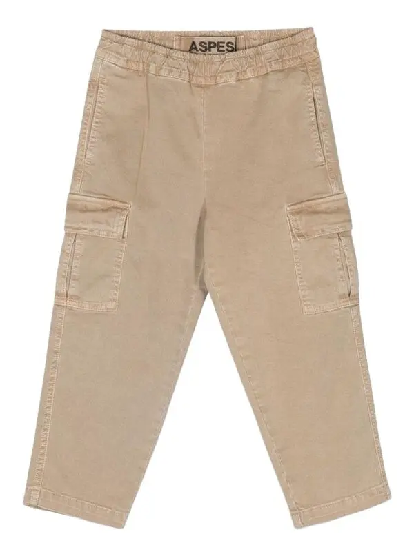 Aspesi Cotton-blend Pants With Pockets - Beige