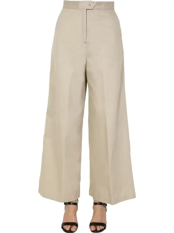Aspesi Wide Trousers - White