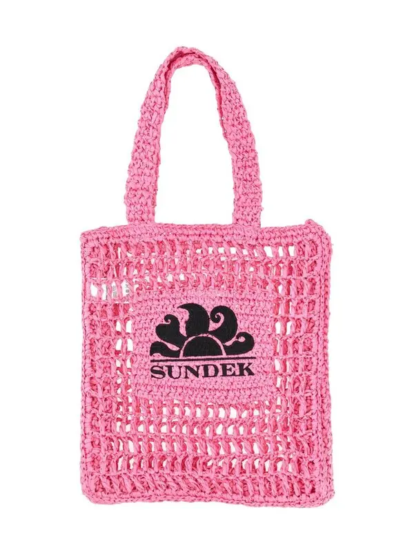 Sundek Tote Bag With Logo - Pink