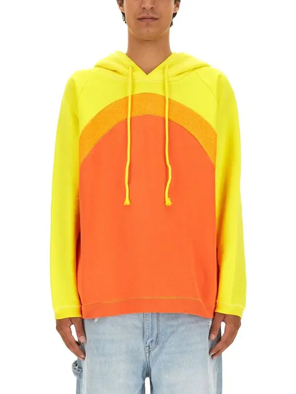 ERL Rainbow Cotton Sweatshirt - Orange