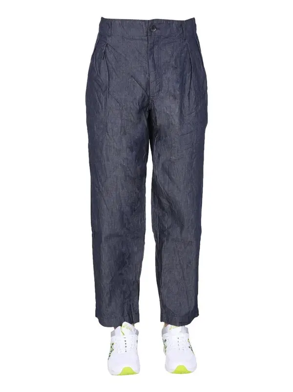 Comme Des Garçons Straight Fit Trousers - Blue