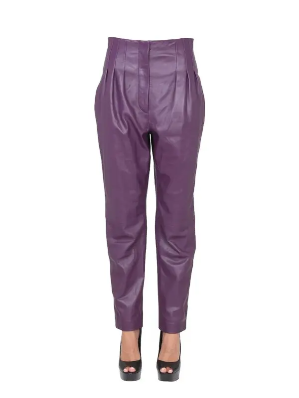 Alberta Ferretti Tasseled Trousers - Purple
