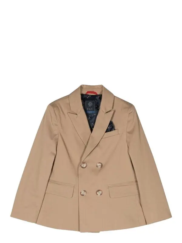FAY Double-breasted Jacket - Beige