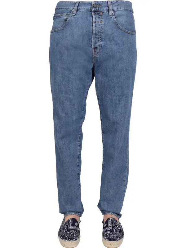 LARDINI Five-pocket Jeans - Denim