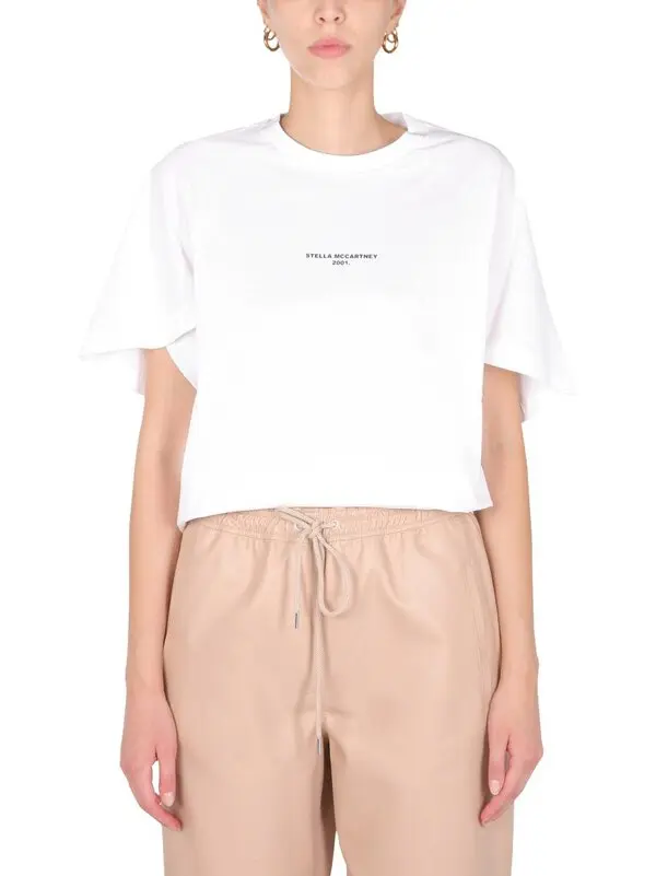 Stella McCartney T-shirt With Logo - White