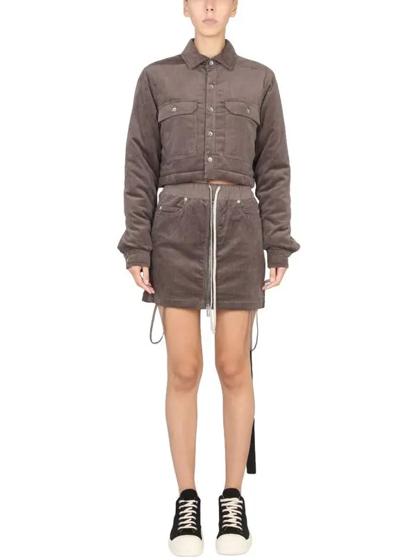 Rick Owens Cropped Jacket - Dove
