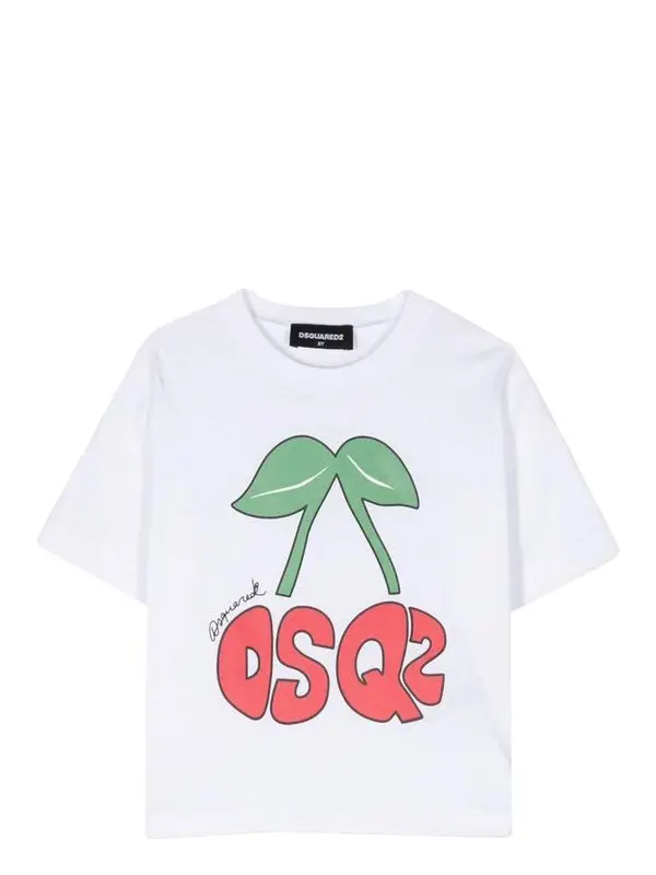 Dsquared2 Mc Logo Cherry T-shirt - White