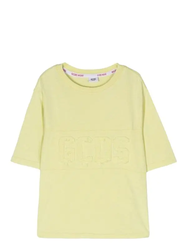 Gcds Logo T-shirt - Yellow
