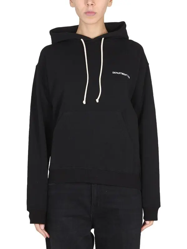 DEPARTMENT 5 Hooded Sweatshirt With Drawstring - Black