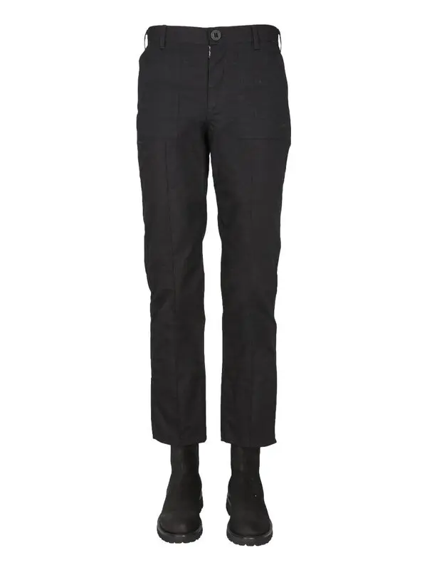 ARKAIR Pants With Logo Button - Black