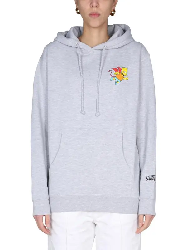 CHINATOWN MARKET X THE SIMPSONS Devil Bart Sweatshirt - Grey