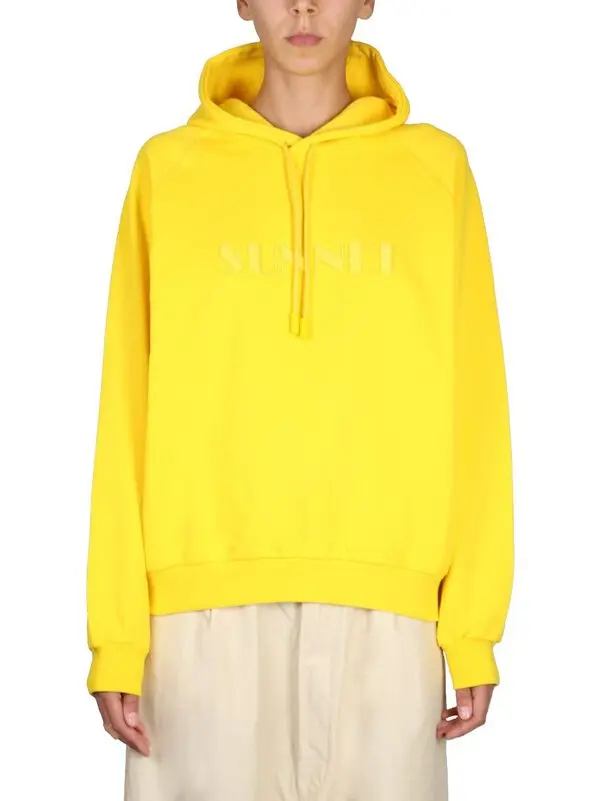 Sunnei Cotton Sweatshirt - Yellow