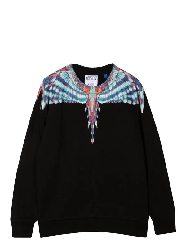 MARCELO BURLON COUNTY OF MILAN Crewneck - Black