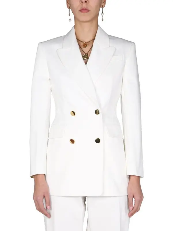 Alexander McQueen Double-breasted Jacket - White