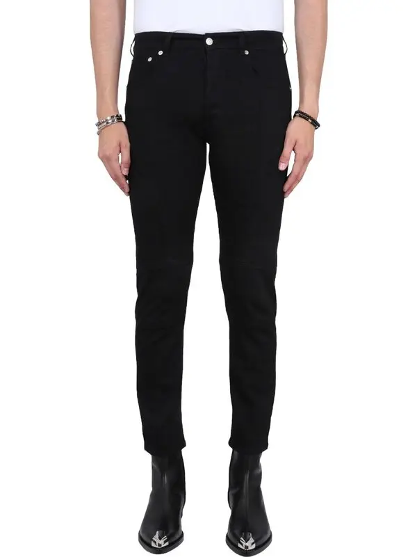 Alexander McQueen Biker Jeans - Black