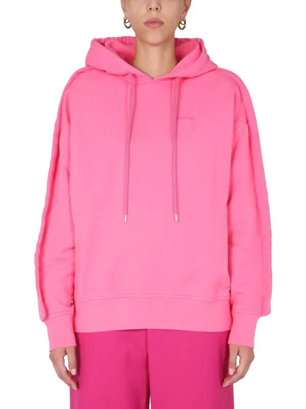 AMBUSH Embroidered Logo Sweatshirt - Fuchsia