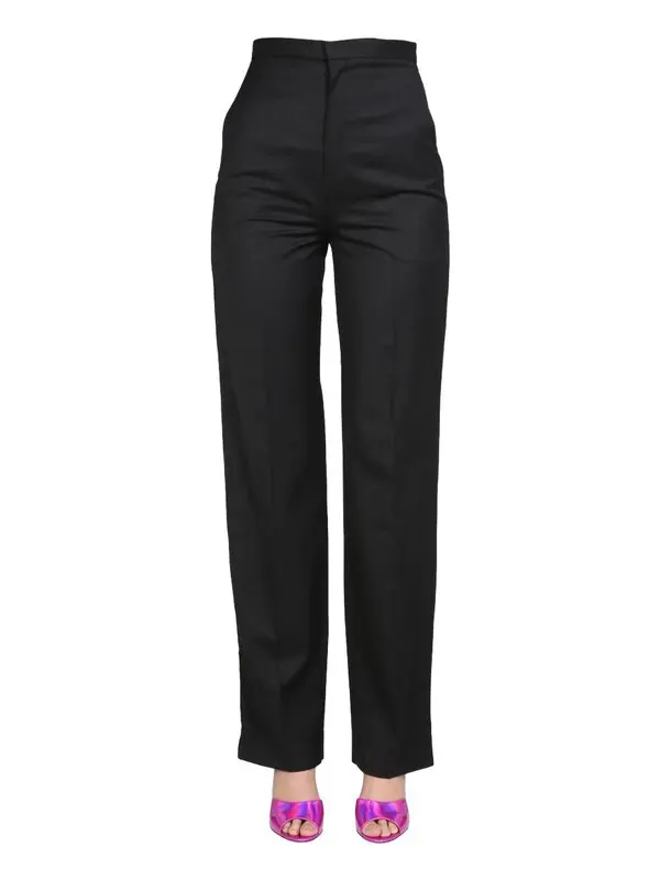 ANOUKI Straight Leg Trousers - Black