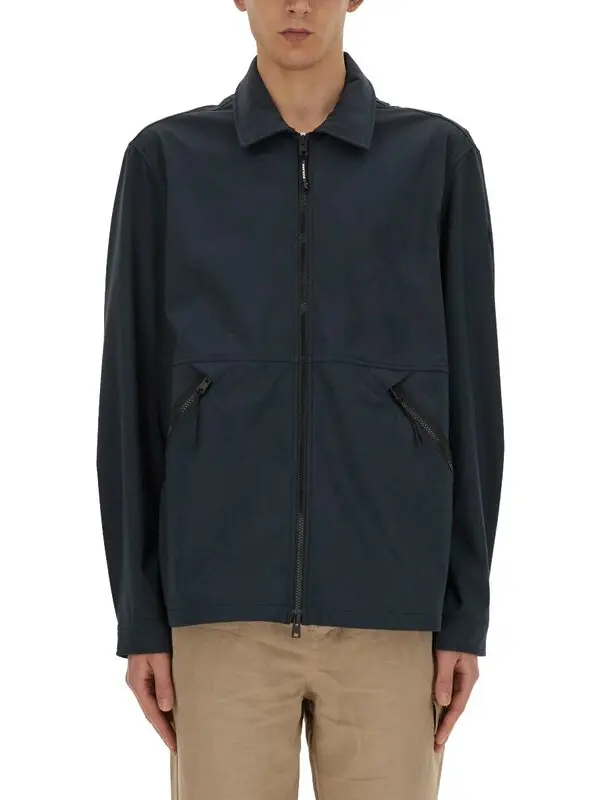 Woolrich Jacket With Logo - Blue