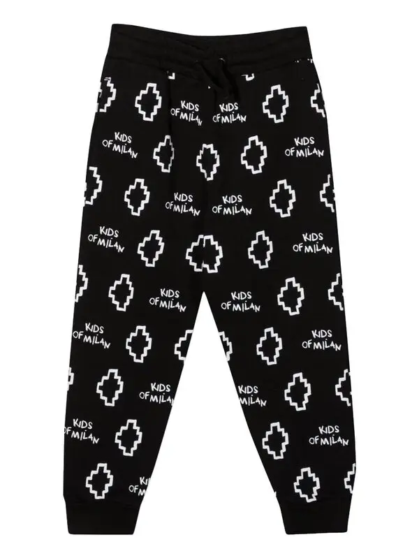 MARCELO BURLON COUNTY OF MILAN Basic Logo Sweatpants - Black