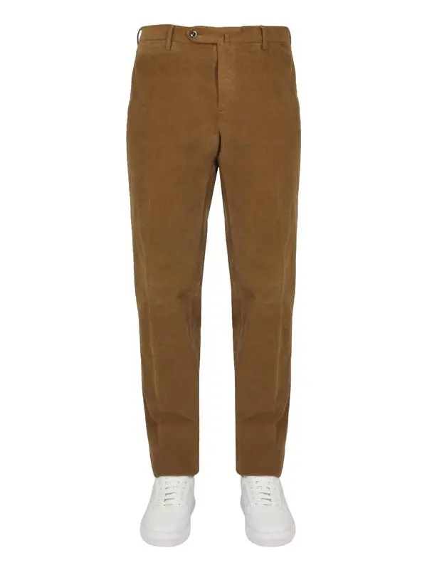 PT TORINO Slim-fit Trousers - Brown
