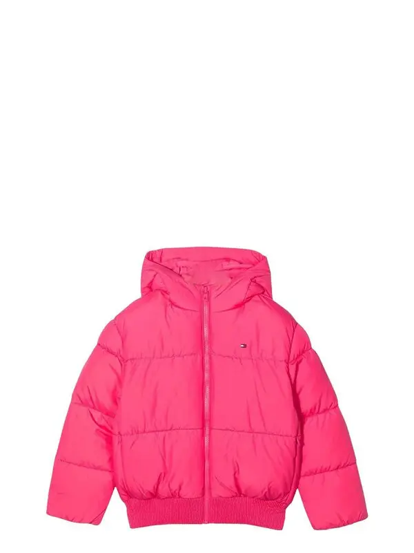 Tommy Hilfiger Hooded Puffer Jacket - Fuchsia