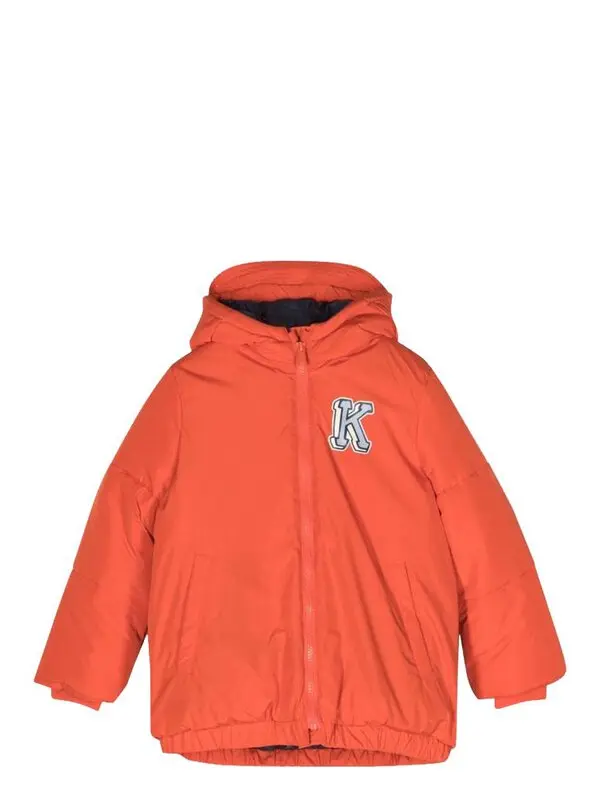 Kenzo Hooded Down Jacket - Orange