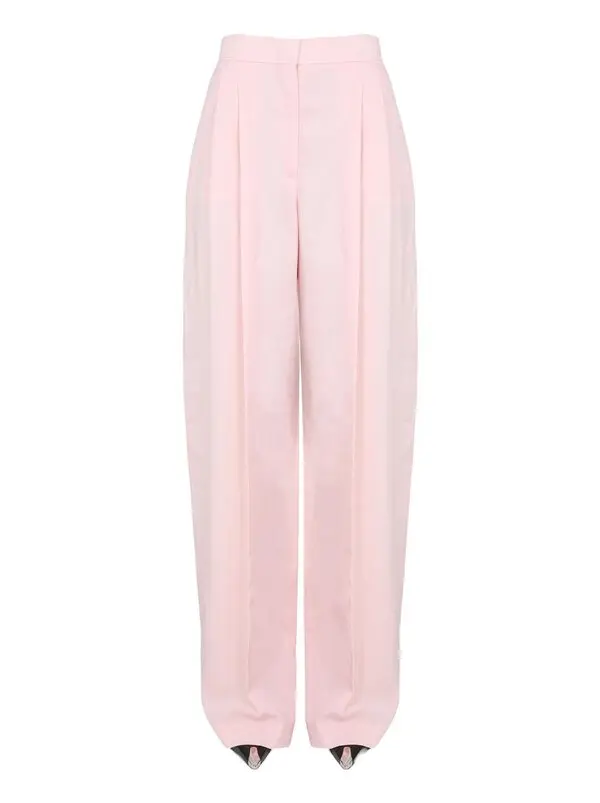 Alexander McQueen Wide Leg Pants - Pink