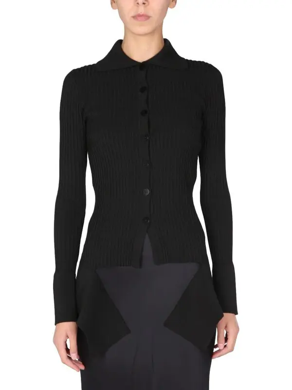 ANDREÄDAMO Cardigan With Cut-out Details - Black