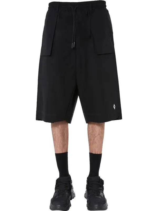 MARCELO BURLON COUNTY OF MILAN Bermuda Shorts - Black