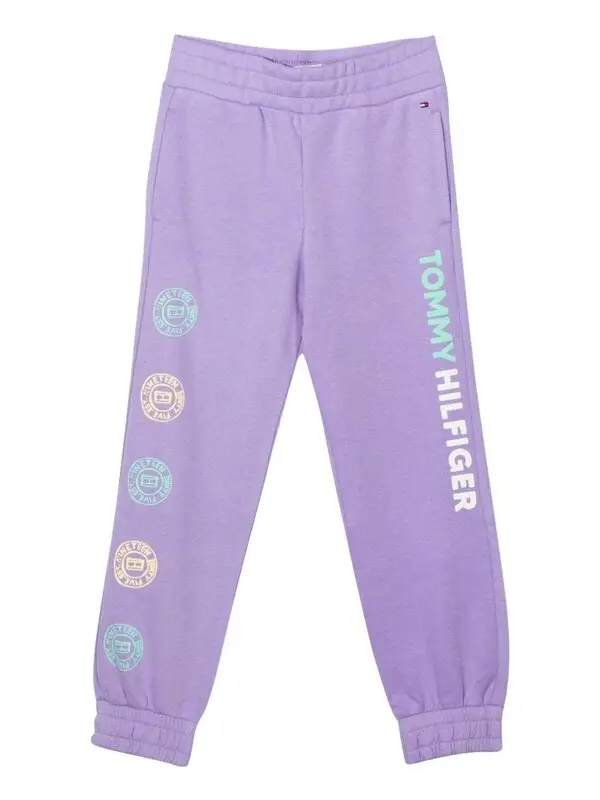 Tommy Hilfiger Overprint Sweatpants - Purple
