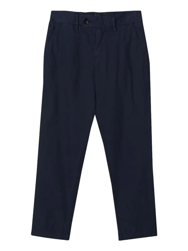 FAY Cotton Fabric Pants - Blue