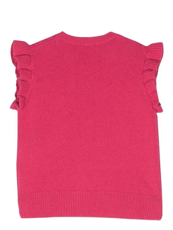 IL GUFO Tricot Vest - Fuchsia