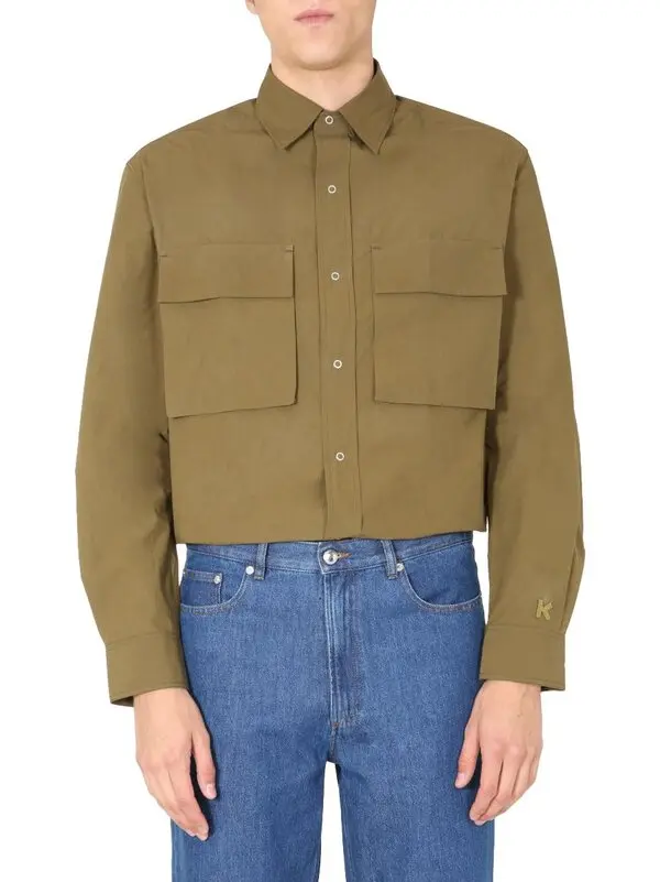 Kenzo Oversize Fit Shirt - Brown