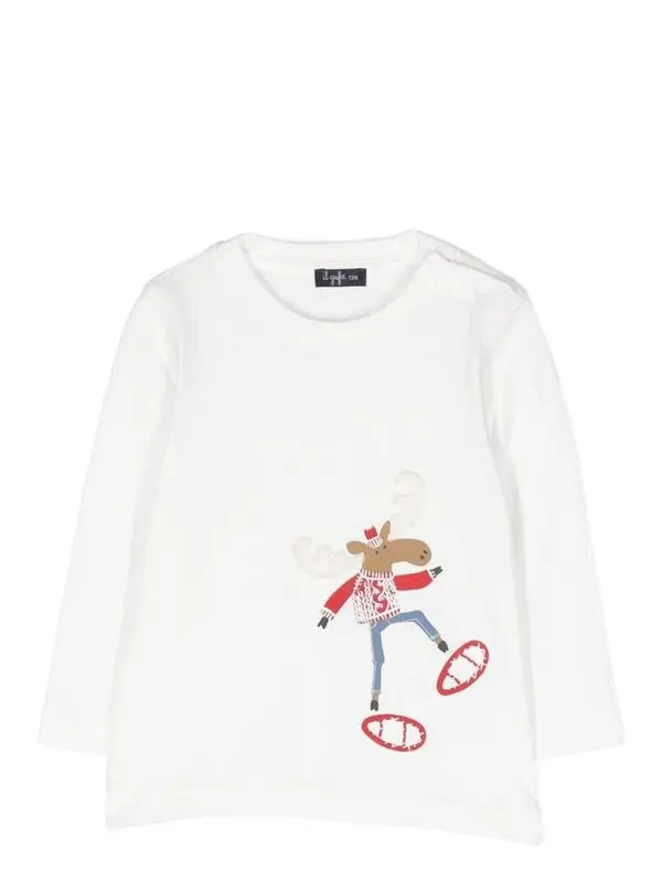 IL GUFO Reindeer T-shirt - White