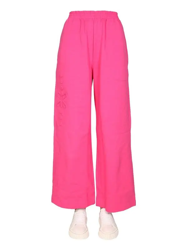 Alexander McQueen Wide Leg Jogging Pants - Fuchsia