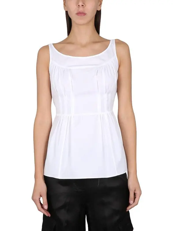 Aspesi Cotton Fil A Fil Top - White