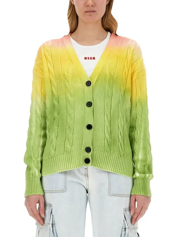 MSGM Degrade Cardigan - Multicolour