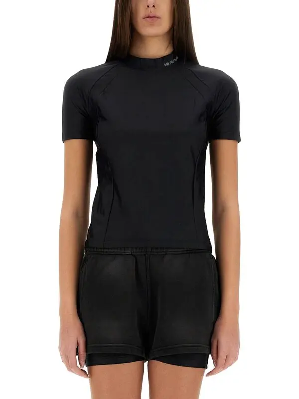 Alexander Wang T-shirt With Logo - Black