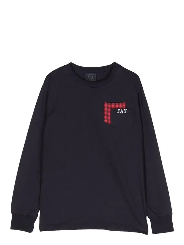 FAY Long Sleeved T-shirt - Blue