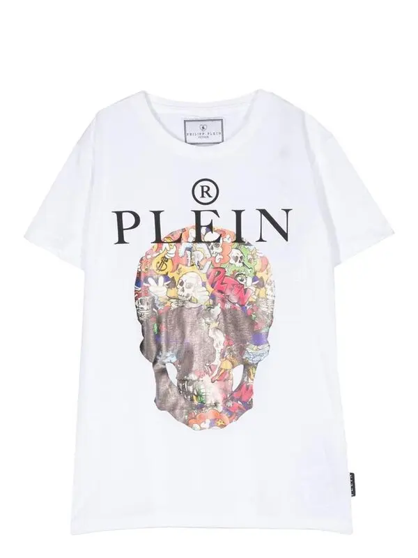 Philipp Plein Skull Maxi T-shirt - White
